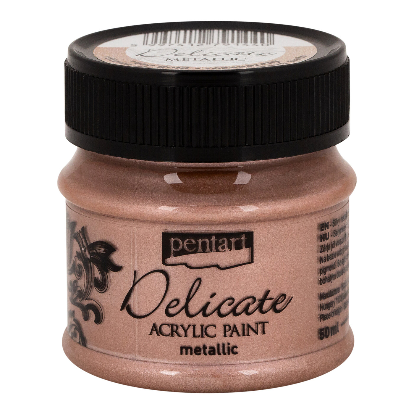 Краска акриловая Pentart металлик "Delicate", 50 мл, золото розовое 29389