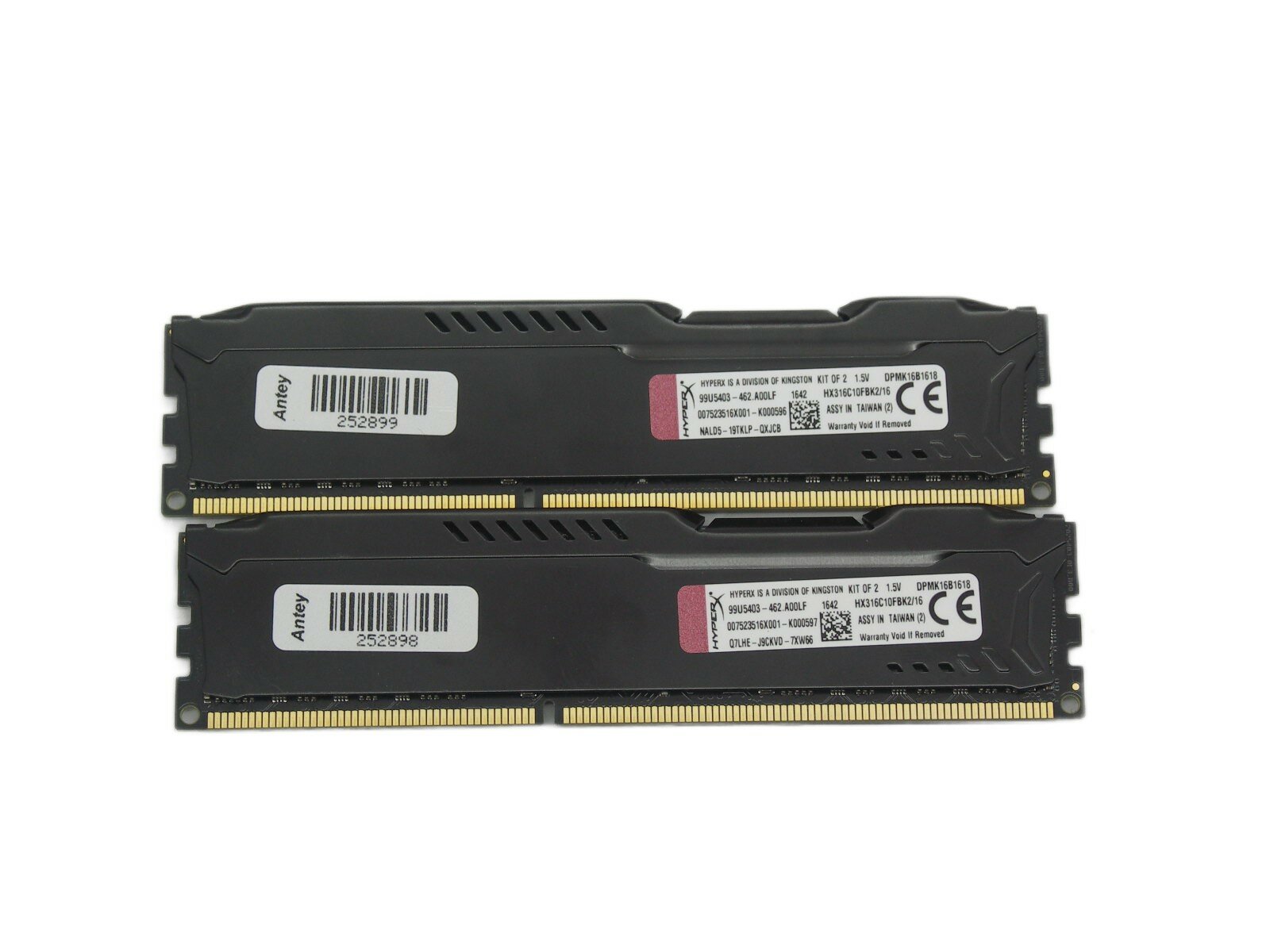 Оперативная память DIMM DDR3 16Gb,2x8gb, 1600Mhz PC-12800 Kingston HyperX Fury HX316C10FBK2/16
