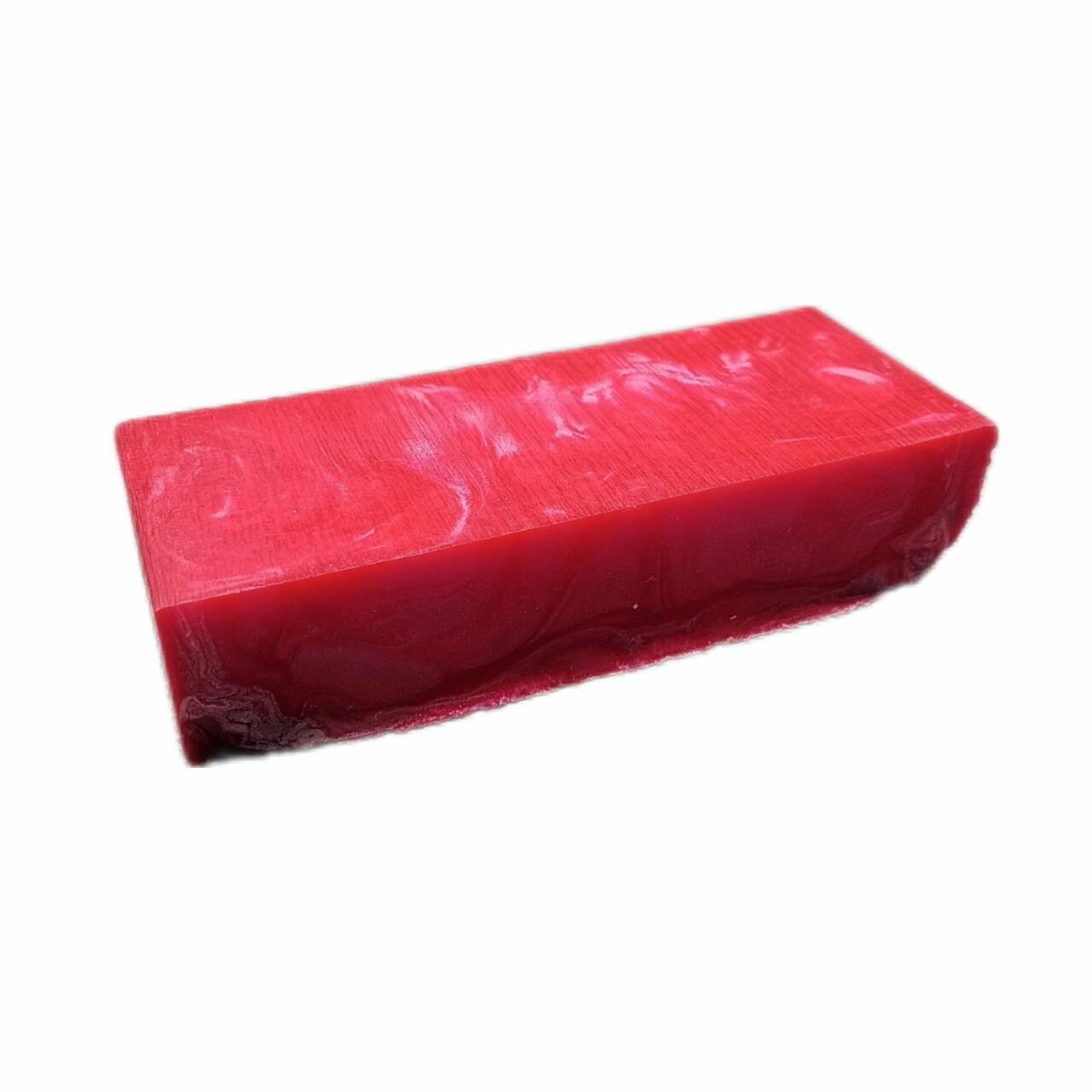 Брусок для рукояти из акрила (красный перламутр)