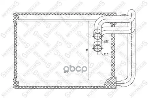 Радиатор печки HYUNDAI Sonata 2.0/2.4/3.3 04> Stellox арт. 10-35130-SX