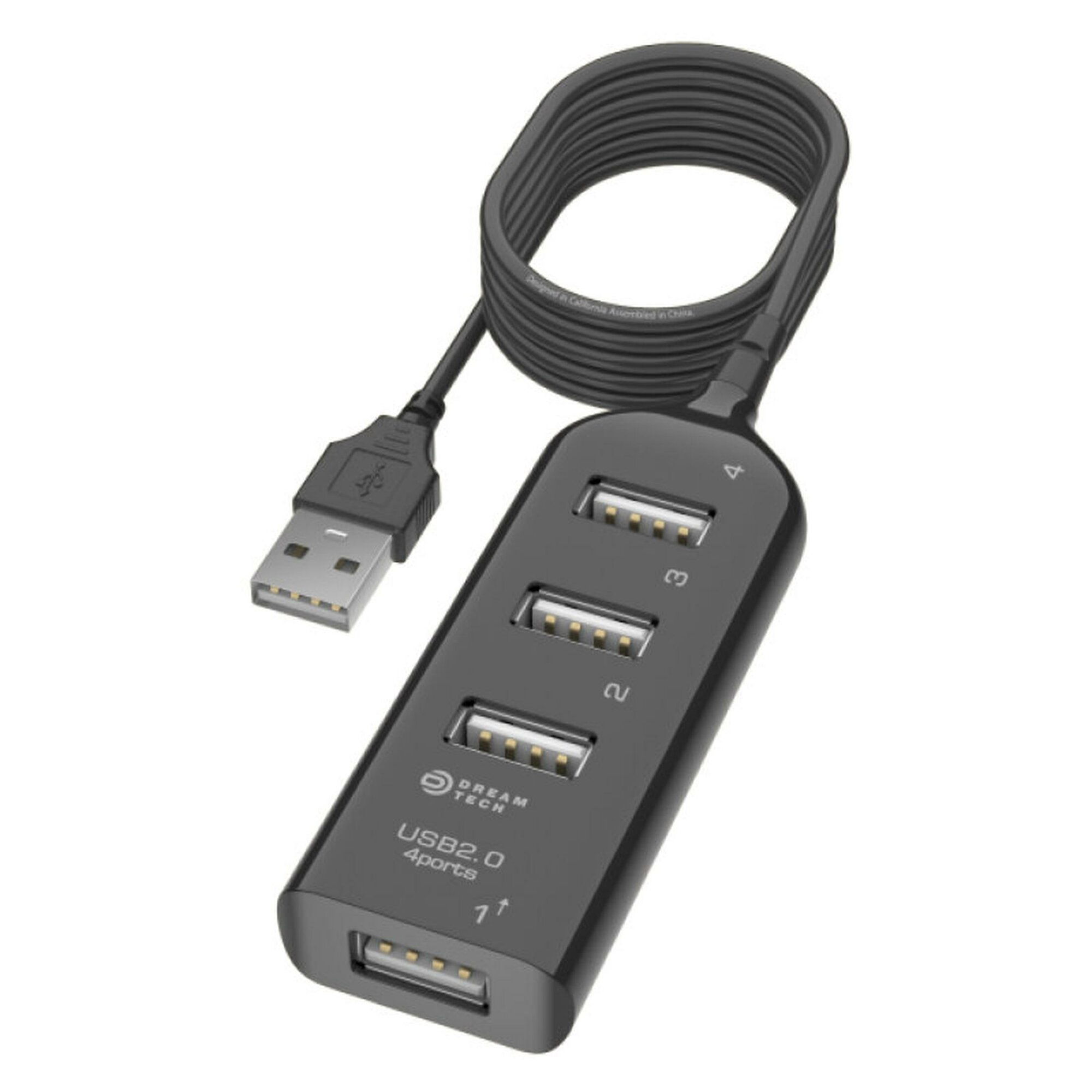 USB HUB / концентратор USB 2.0 на 4 порта / разветвитель / ХАБ для периферийных устройств, DREAM B1