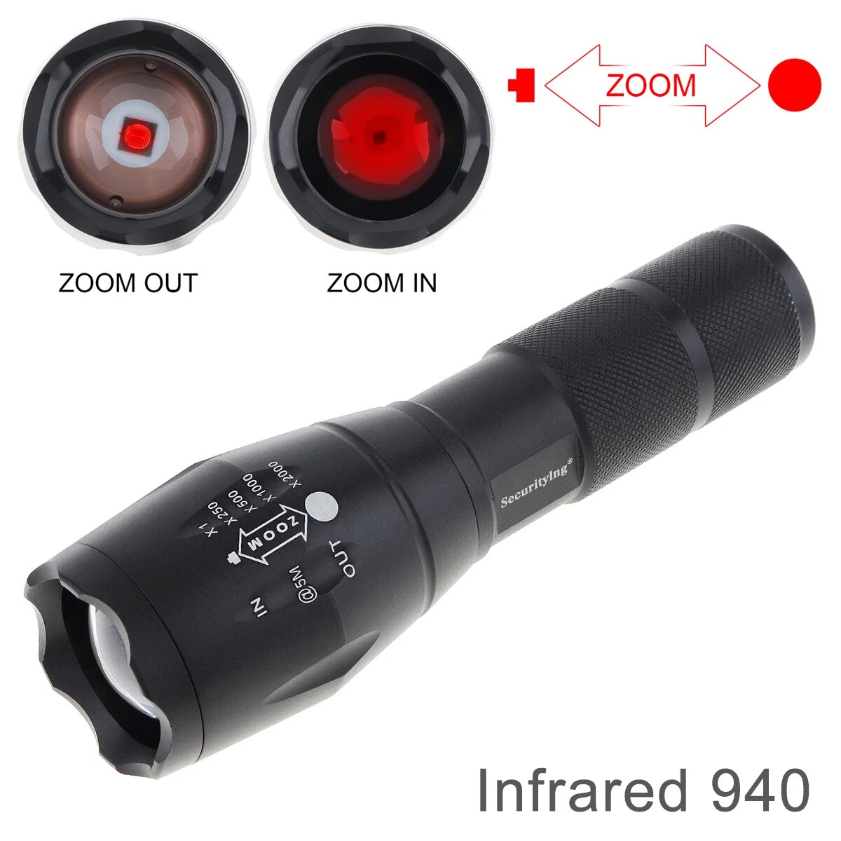 SecurityIng A100 ИК-фонарик для охоты 940nm