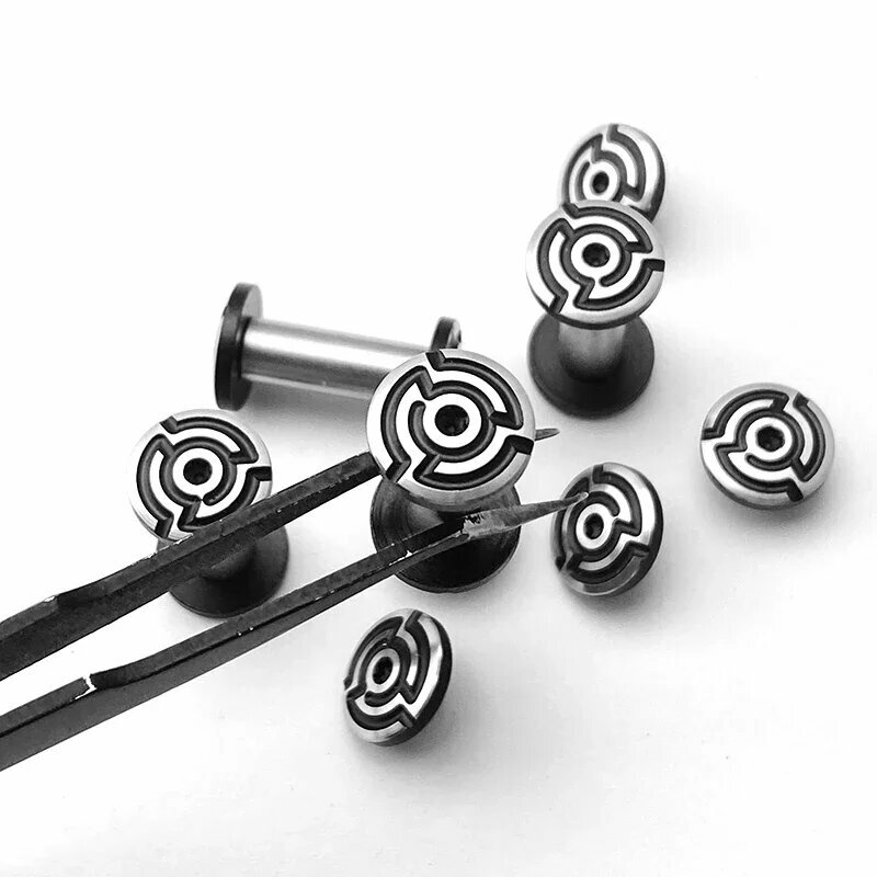 Винты для крепления ручки ножа TYSEEK M4, 2 комплекта Suit 5MM Hole Size1