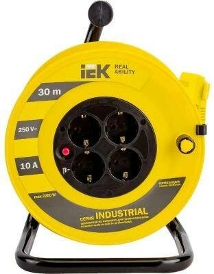 Удлинитель силовой Iek Industrial (WKP14-10-04-30), желтый