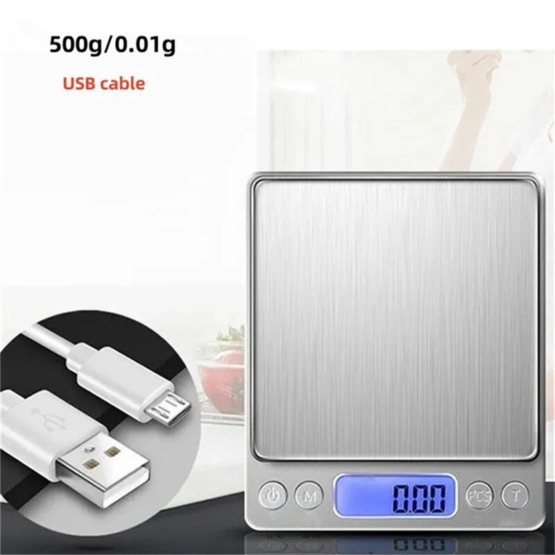 Карманные весы USB 500g/0.01g