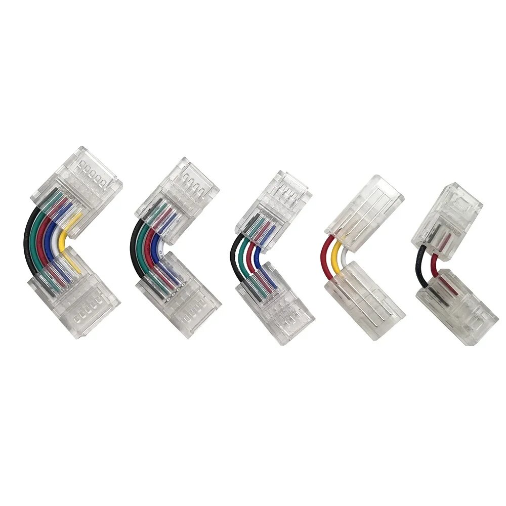 Разъем для светодиодной ленты CHTPON CONNECTOR 2/3/4/5/6-контактный 5/8/10 мм 5 pack, 2pin 8mm wide