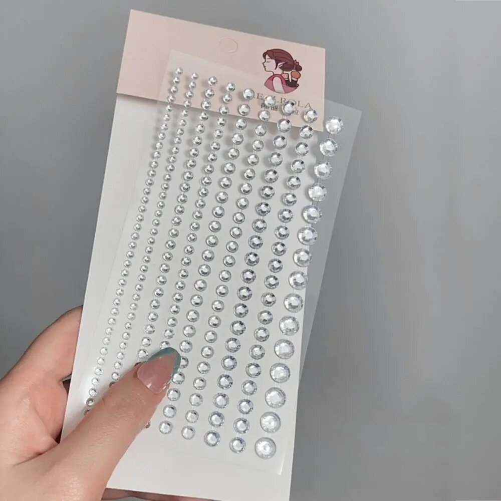 Жемчужные наклейки для лица transparent