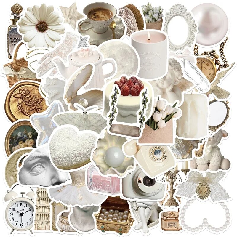 MCHUAJUAN белые стикеры ПВХ для скрапбукинга 10PCS