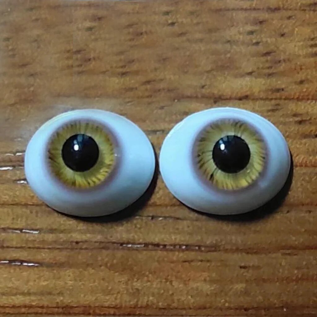 Стеклянные глаза Eellipse Boat Eyes 12 мм для кукол 12 Pairs