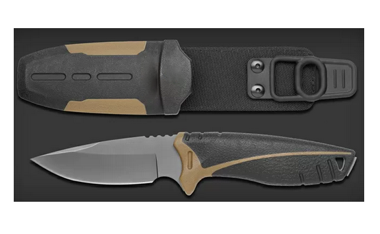 Охотничий нож Metrobas Hunting, с чехлом, сталь, пластик, фиксированный