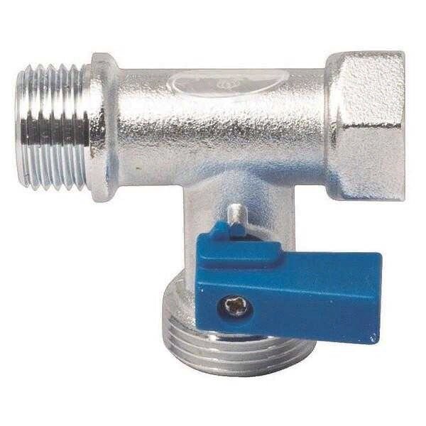 Кран для стиральной машины KAISER 1/2 3/4 1/2 проходной ЛОТ 2 шт