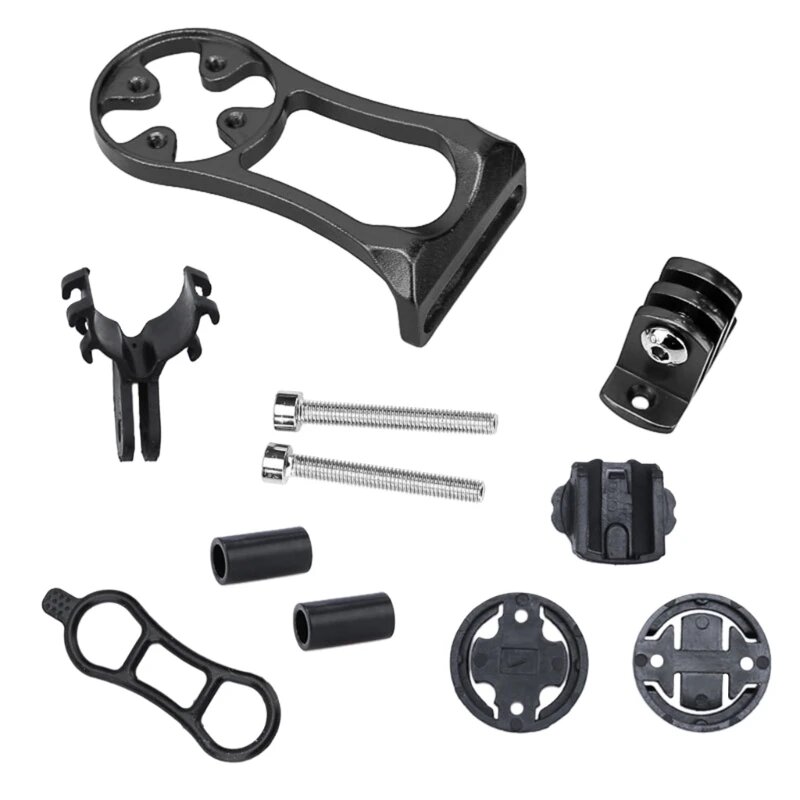 Легкий алюминиевый кронштейн для велокомпьютера Черный, Black