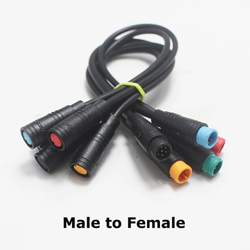 EClyxun Удлинительный кабель датчика скорости для электровелосипеда M8 2Pin, 100 cm