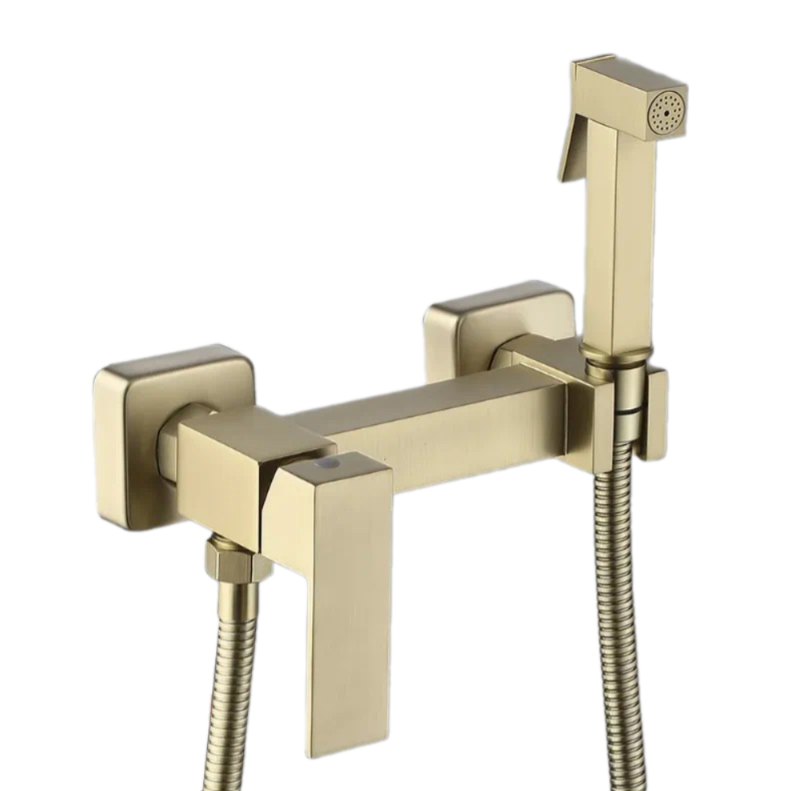 Смеситель встраиваемый для биде KERN 4035, цвет- матовое золото