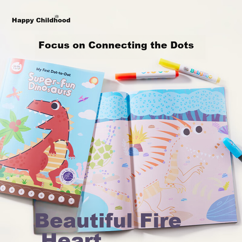 JoanMiro Children's A4 Coloring Book Drawing Book Filling Book Picture Book Kindergarten Art Sketchbook Dot-to-Dot Drawing Book Painting Book