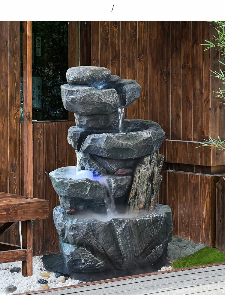 Фонтан садовый, Садовая водная достопримечательность, украшение внутреннего двора, хрустальный шар