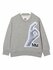 Толстовка MM6 Hand-logo sweatshirt, размер 8 лет, серый