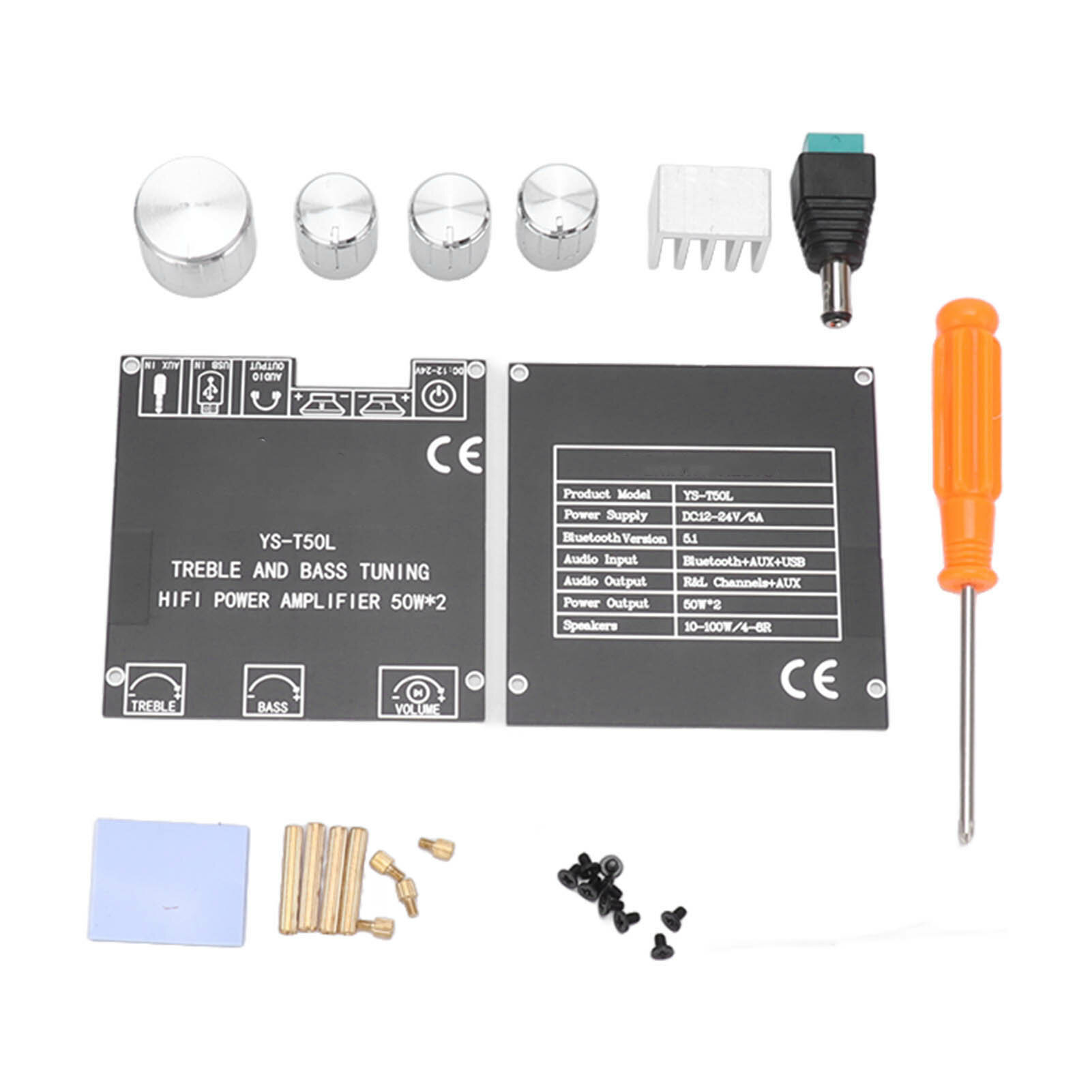 5.1 Bluetooth Digital Power модуль модуль высокий низкий характер, регулируемый стерео цифровой модуль усилителя DC12 24V 5A