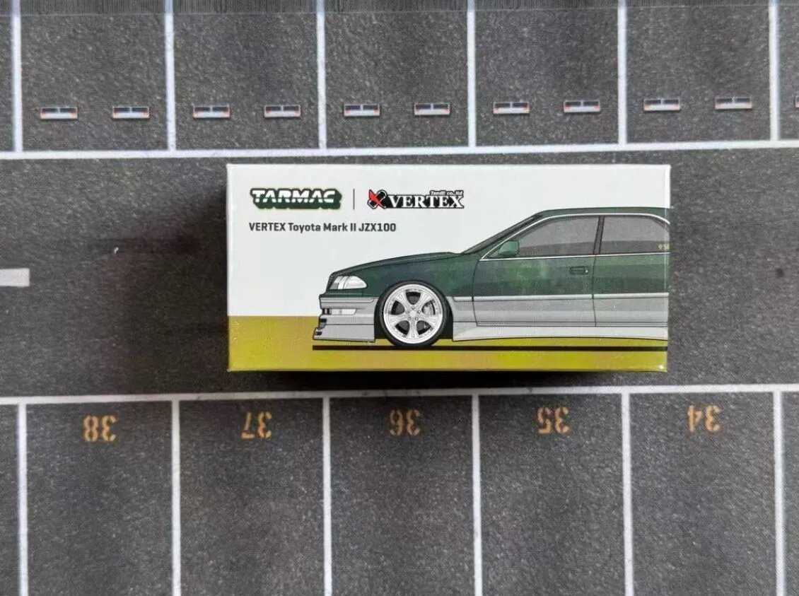 Tarmac Works 1:64 Toyota Chaser Vertex Mark II JZX100 Green Модель автомобильного сплава