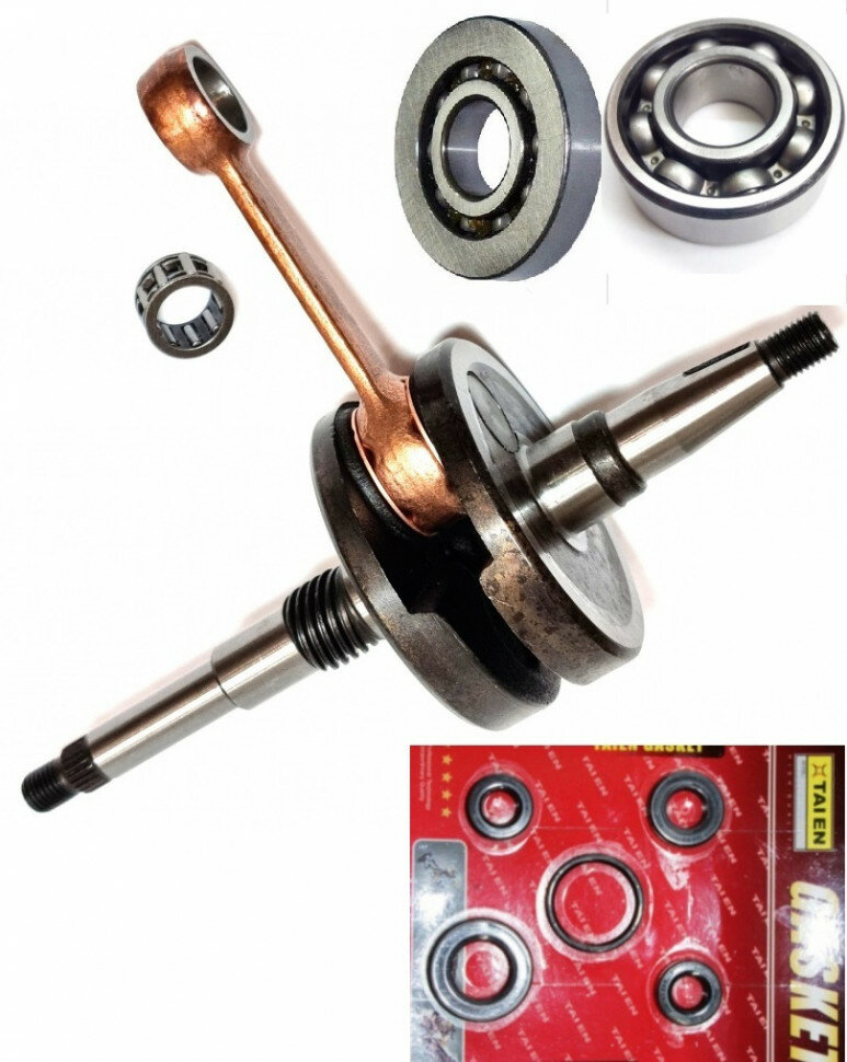 Коленвал хонда дио HONDA Dio AF-18 (тонкий вал), в сборе