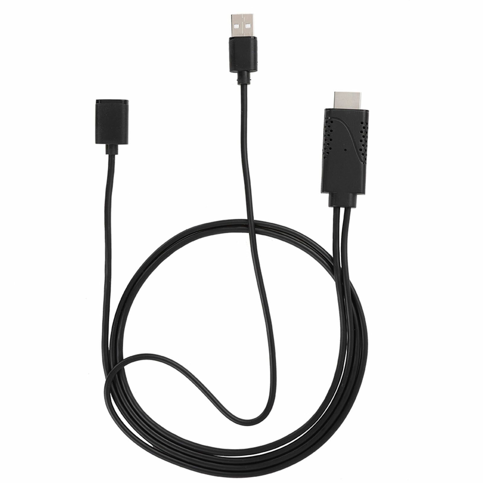 Кабель-адаптер USB Female to HDMI Male, 1080P