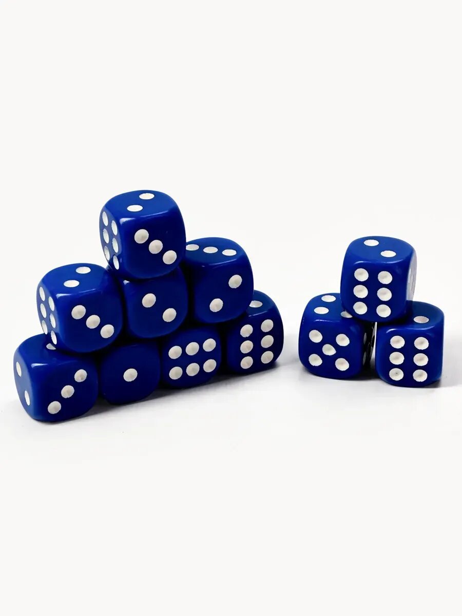 Кости игральные синие