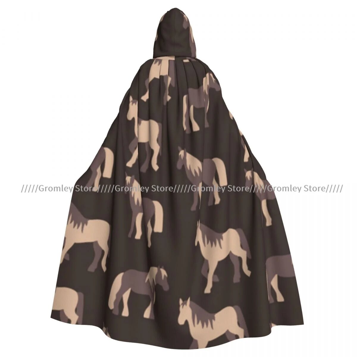 Плащ ведьмы полиэстер коричневый Color2