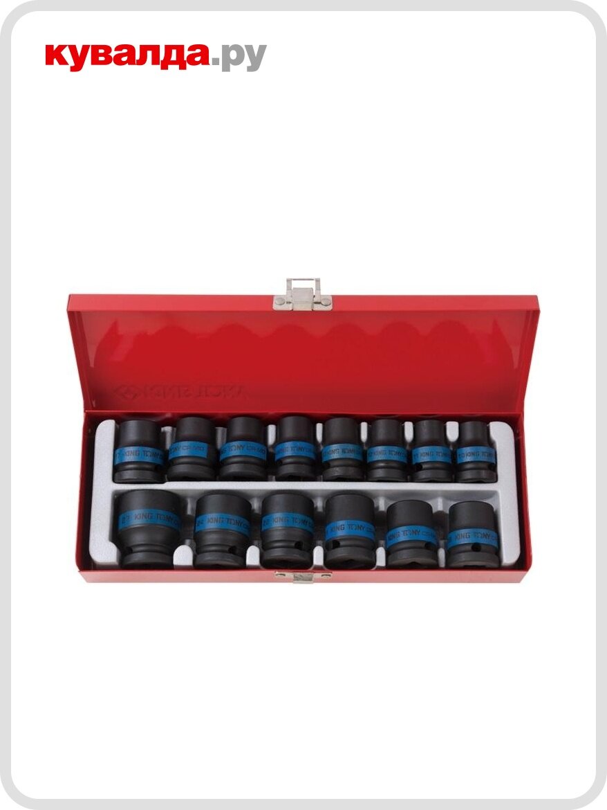 Набор ударных головок 1/2" KING TONY 4414MP 14 пр
