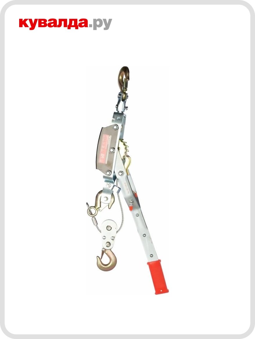 Лебедка рычажная MATRIX тяга-4 т, подъем-1,6 т, двойное храповое колесо