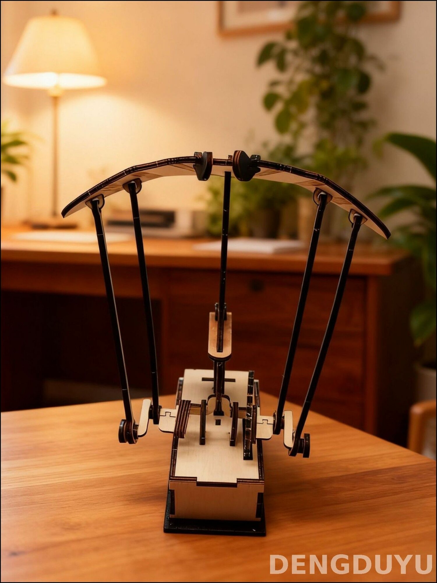 Artisan Wooden Manta Ray Automaton Деревянный скат