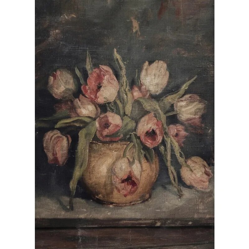 Натюрморт с тюльпанами, 50x70 см, Цвет: 14