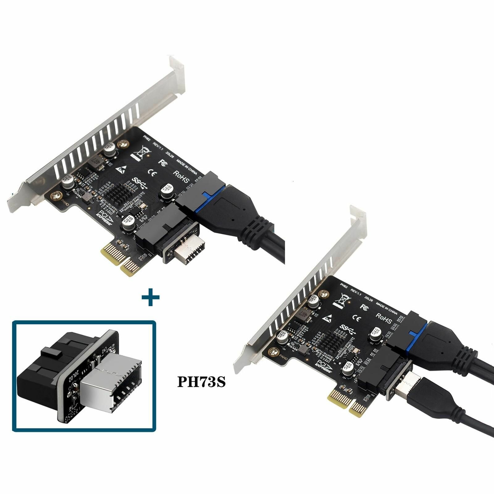 PCI-E USB 3.0 адаптерная карта — фото 1