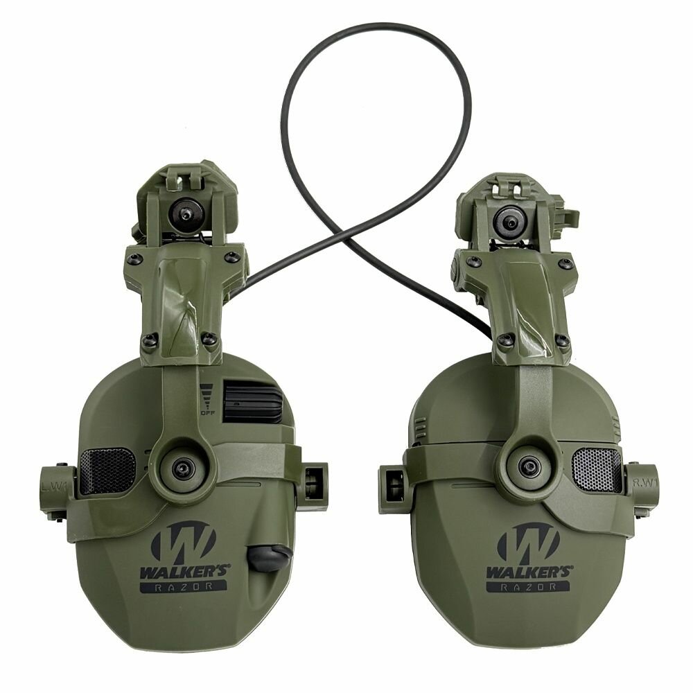 Тактические наушники Walker's Razor для шлема, охотничьи звукосниматели с премиум шумоподавлением