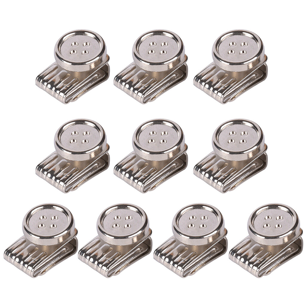 10 шт, зажим для пуговиц, зажим для ремешка