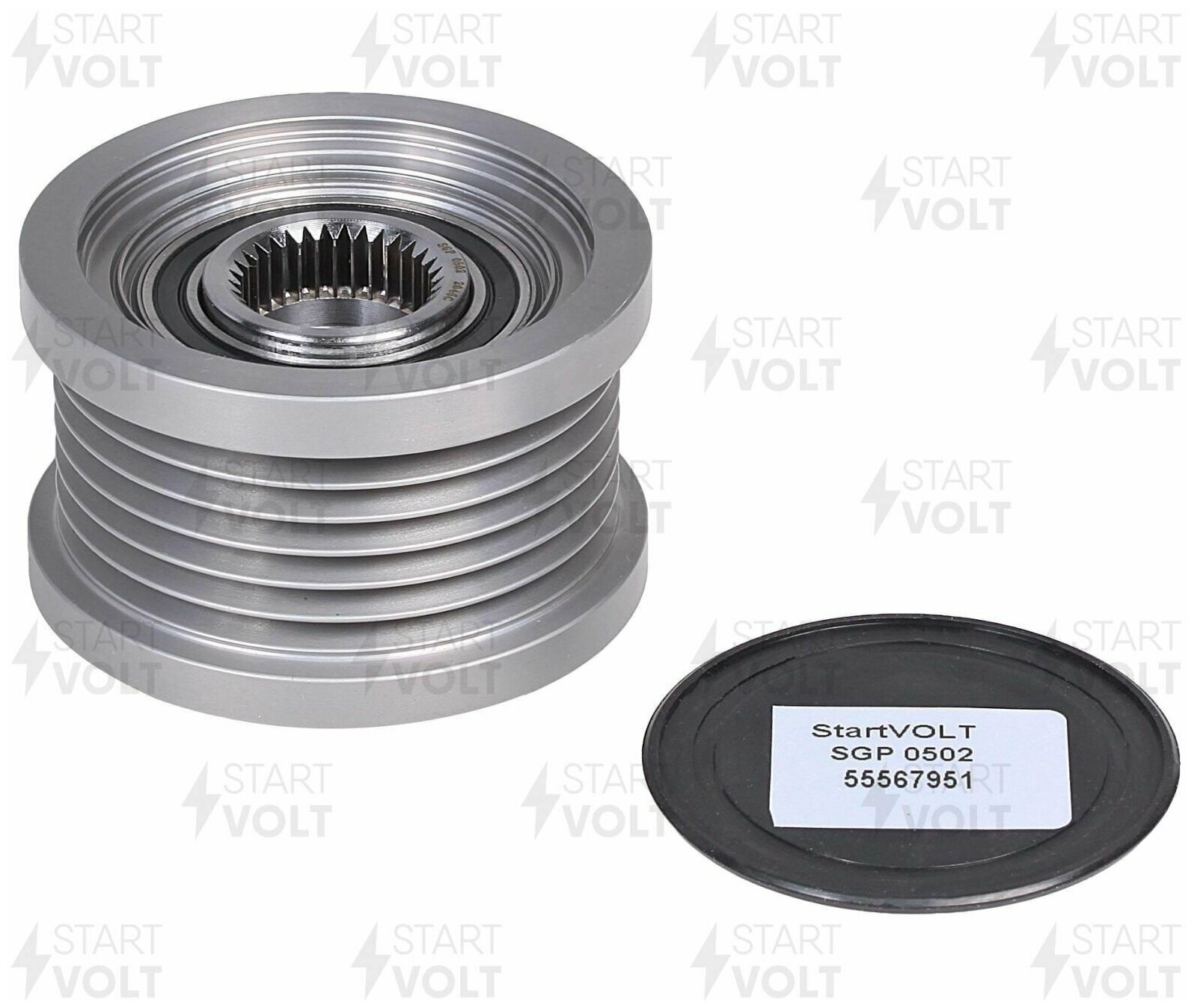 Шкив с обгонной муфтой генер. для а/м Chevrolet Aveo (11-)/Opel Astra J (09-) 1.4i/1.6i (SGP, STARTVOLT SGP0502