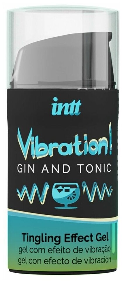 Жидкий интимный гель с эффектом вибрации Vibration! Gin & Tonic - 15 мл.