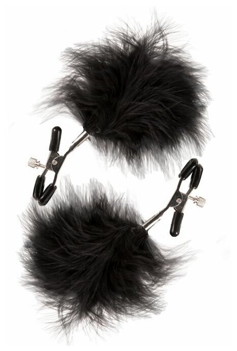 Blush Novelties Зажимы для сосков с пухом FEATHERED NIPPLE CLAMPS