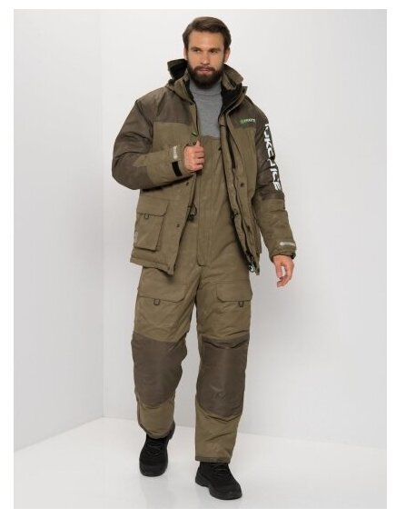 Костюм зимний Huntsman Yukon Ice ткань Breathable цвет Хаки размер 44-46/170-176