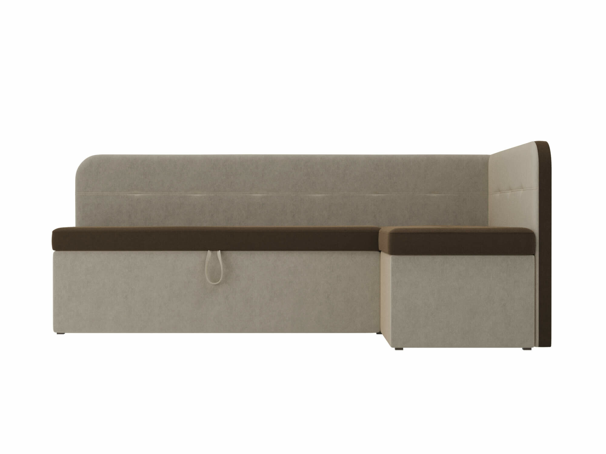 Artum Кухонный угловой диван Форест вельвет диз. 5 правый