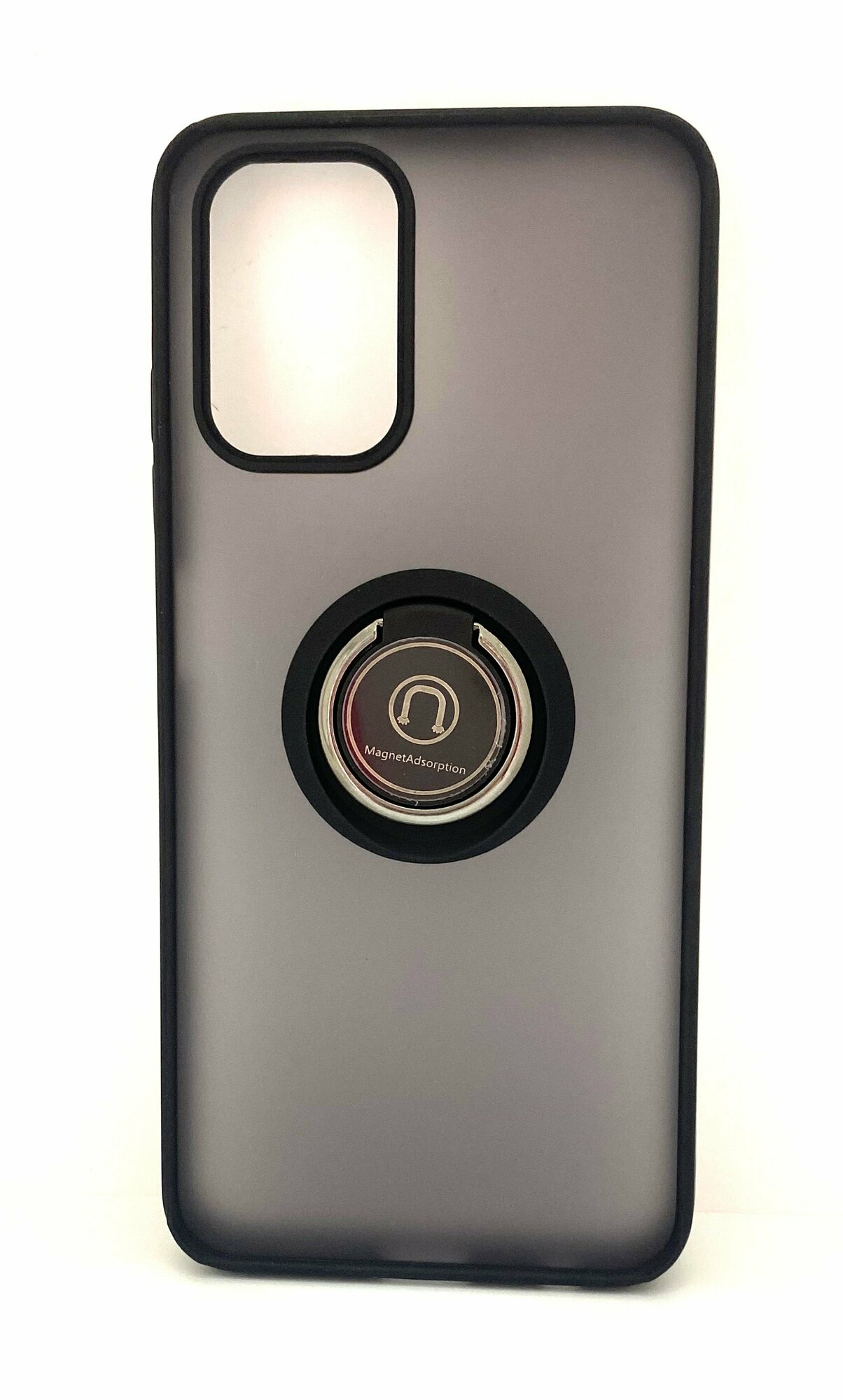 Брони чехол для Xiaomi Redmi Note 10S, противоударный, с кольцом-подставкой, металлическая пластина