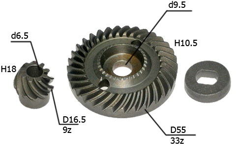 Коническая пара для DeWalt D28130, D28139 №1 (СС-1) №232