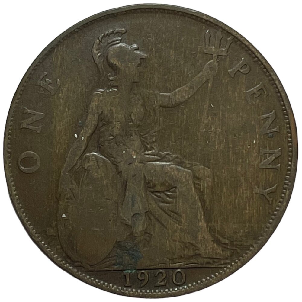 Великобритания 1 пенни 1920 г. (Cu) (Лот №2)