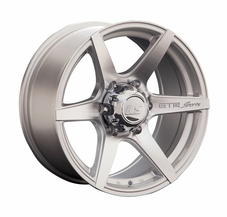 Колесный диск LS LS800 17x8.5" PCD6x139,7 ET25 D106,1 серебристый с полированными лучами