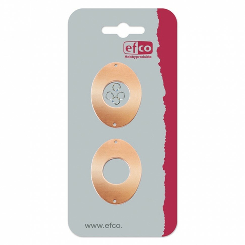 Efco 9005007 Подвеска "Овал", 2 отверстия, 41х31 мм