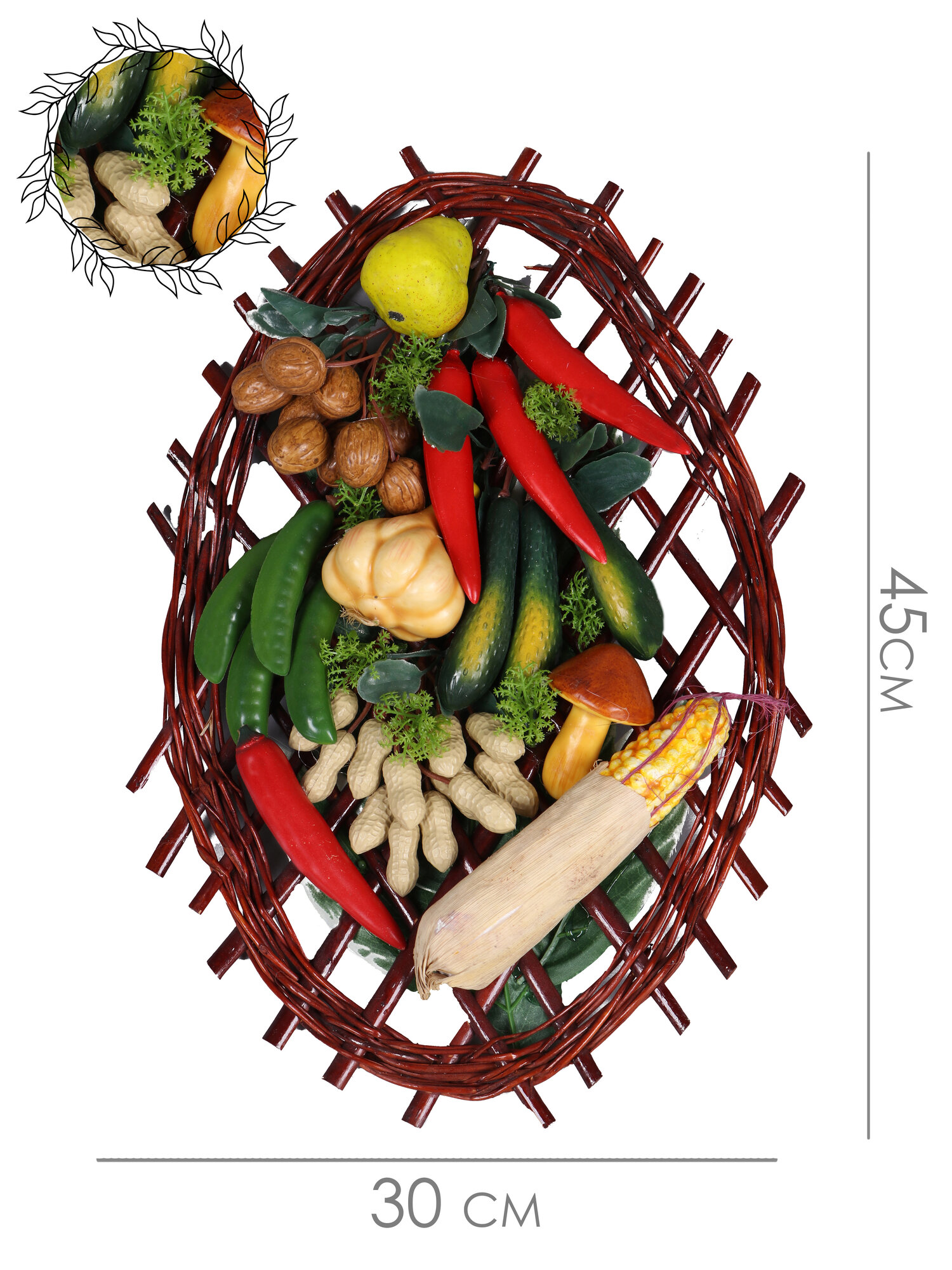 Панно декоративное "Кукуруза" Holodilova, пенопласт, 45х30 см