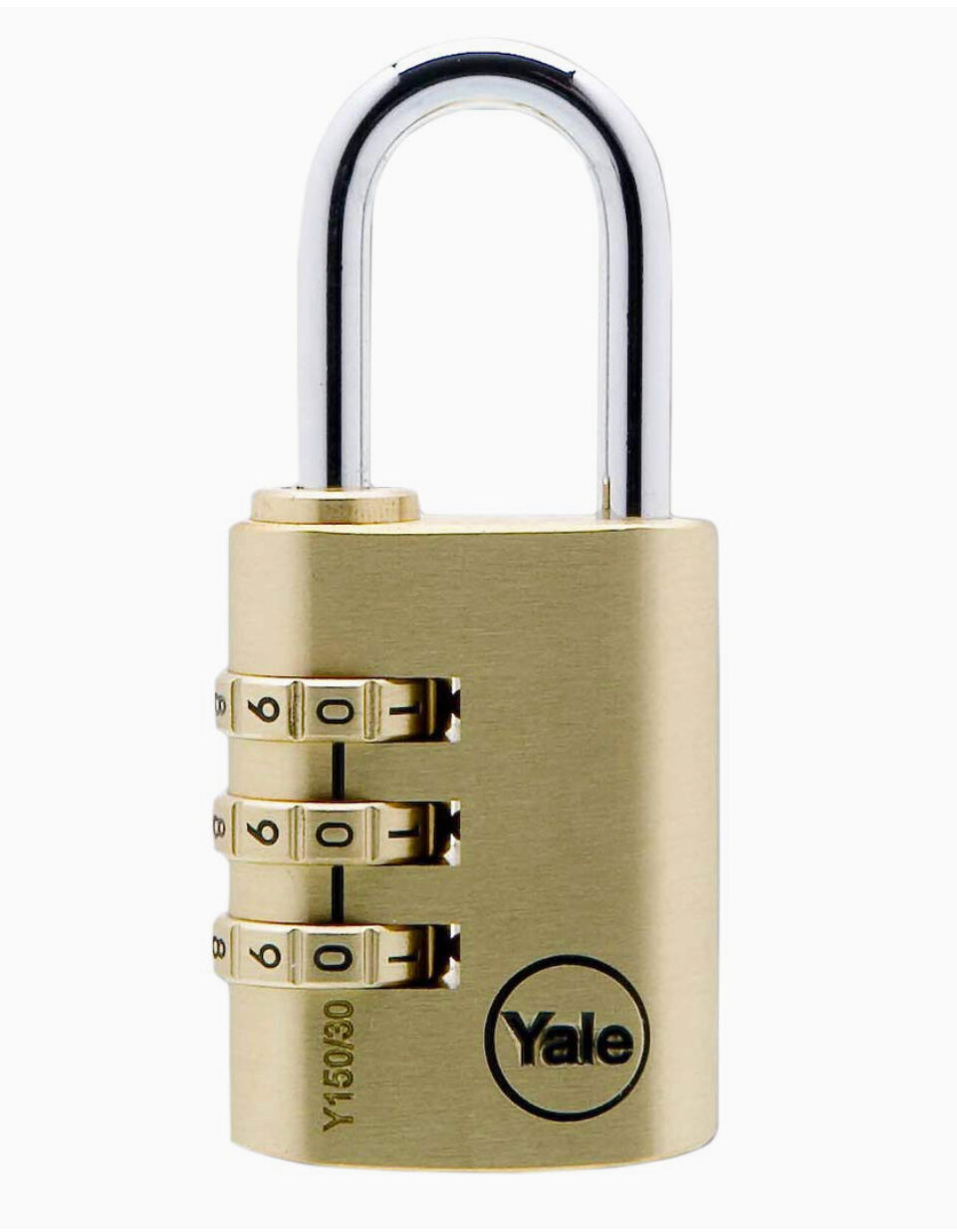 Замок YALE Y150/30/125/1 кодовый (латунь)