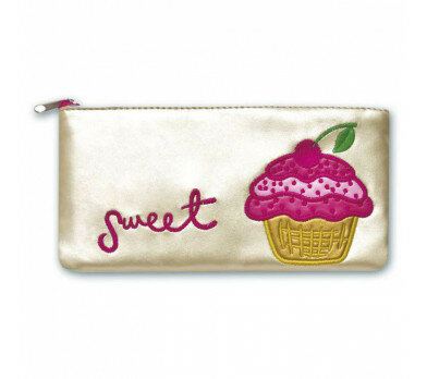 Пенал-косметичка, 1 отделение, на молнии "пирожное" искусственная кожа 47754