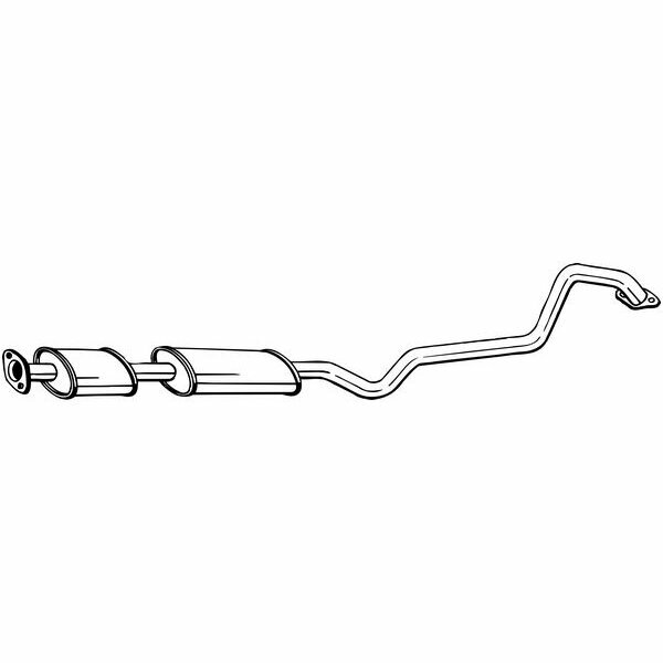 Средний глушитель выхлопных газов, BOSAL 288-389 (1 шт.)