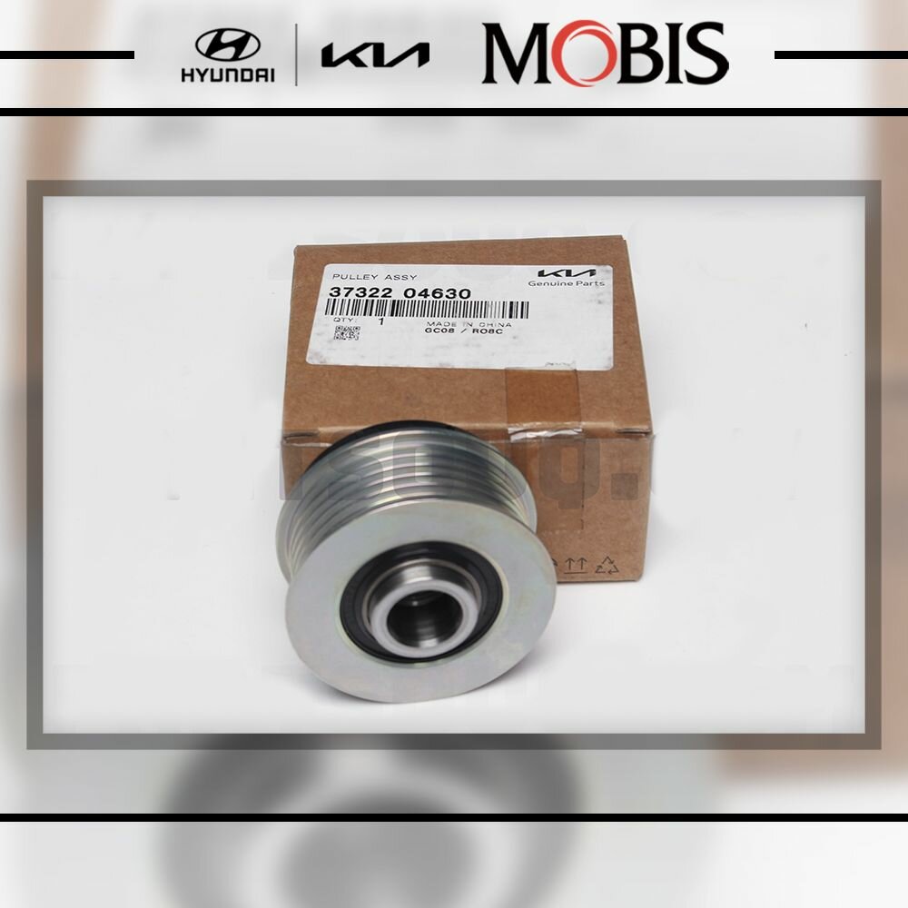 Шкив натяжителя ремня грм для Hyundai Solaris, Elantra, Kauai, Kona, Sonata, Tucson; KIA Carens, Ceed, Optima, Picanto, Rio / арт. 3732204630 / бренд MOBIS