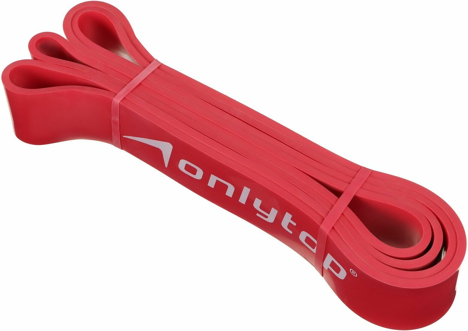 Эспандер ленточный для тренировок и занятий фитнесом, многофункциональная резинка для пилатеса, 208 х 4,4 х 0,5 см, 17-54 кг, цвет красный